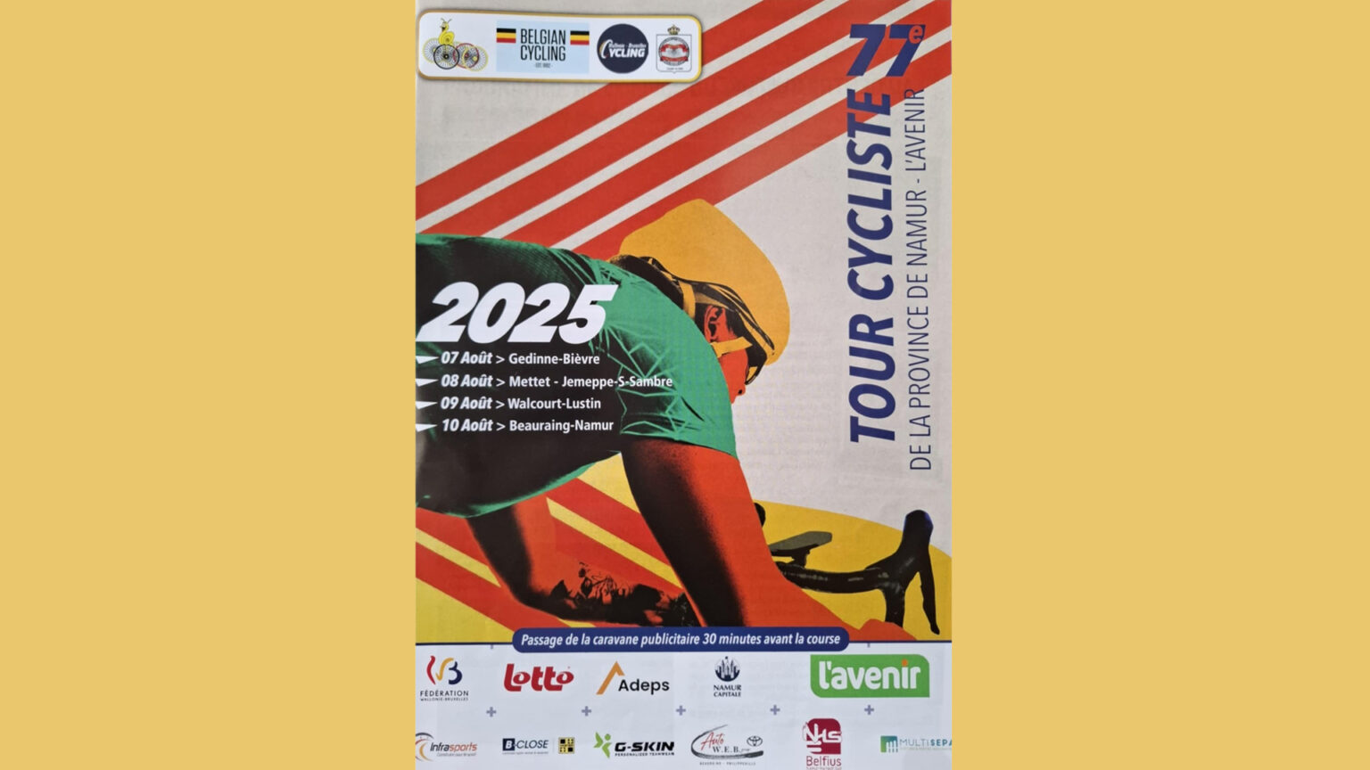 Ronde van de Provincie Namen 2025 - Office du tourisme de Beauraing